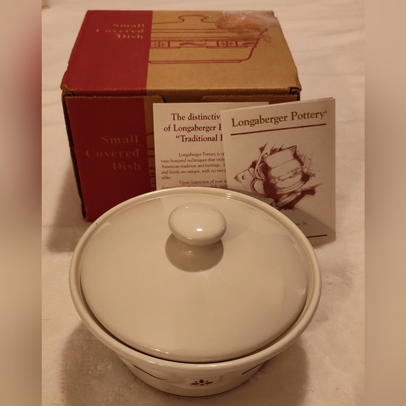 Longaberger | Kitchen | New And Vintage Longaberger Cream Pottery Dish ...